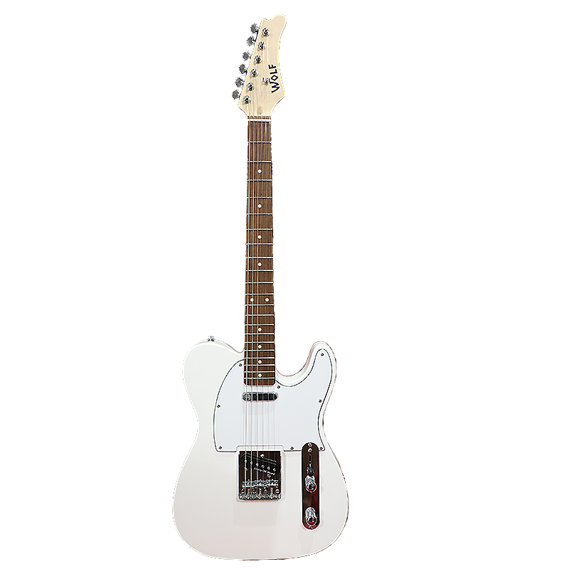 T-Dawg White Left or Right Hand With Wolf Hard Case and Pro-Luthier Se ...